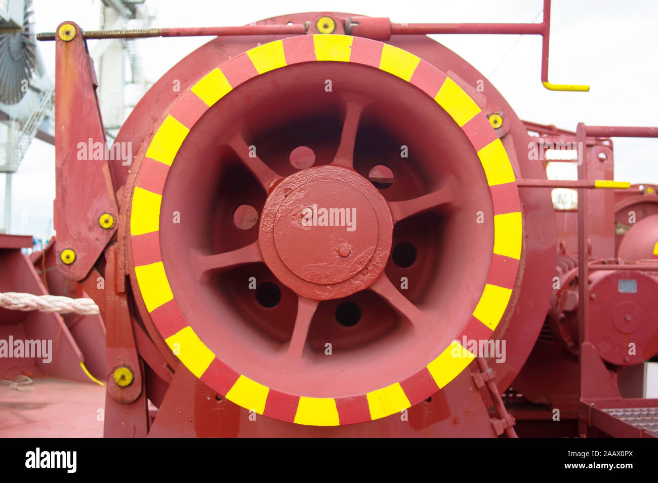 Anchor chain of a vessel Stock Photo - Alamy