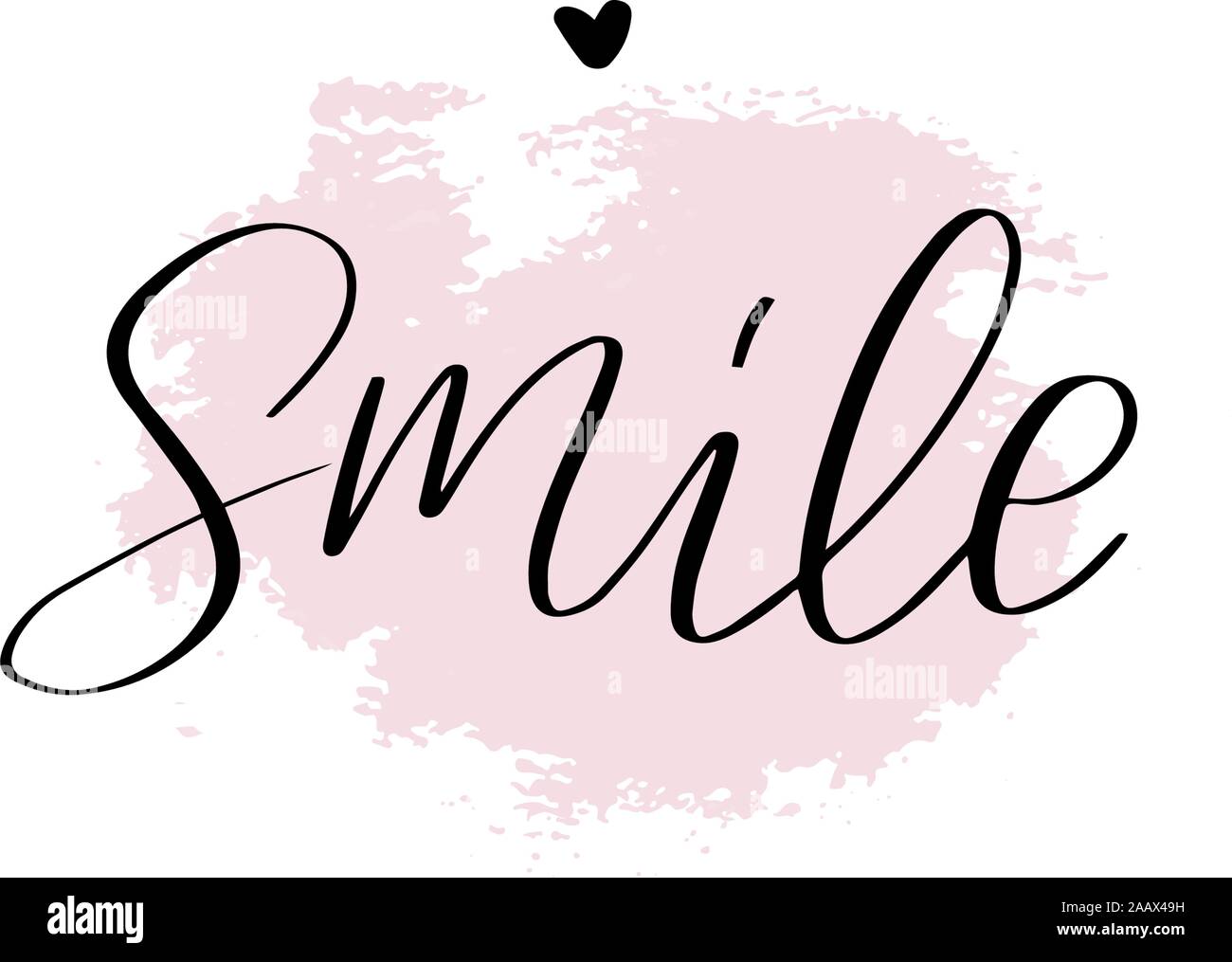 Vector calligraphy illustration isolated on white background Stock ...