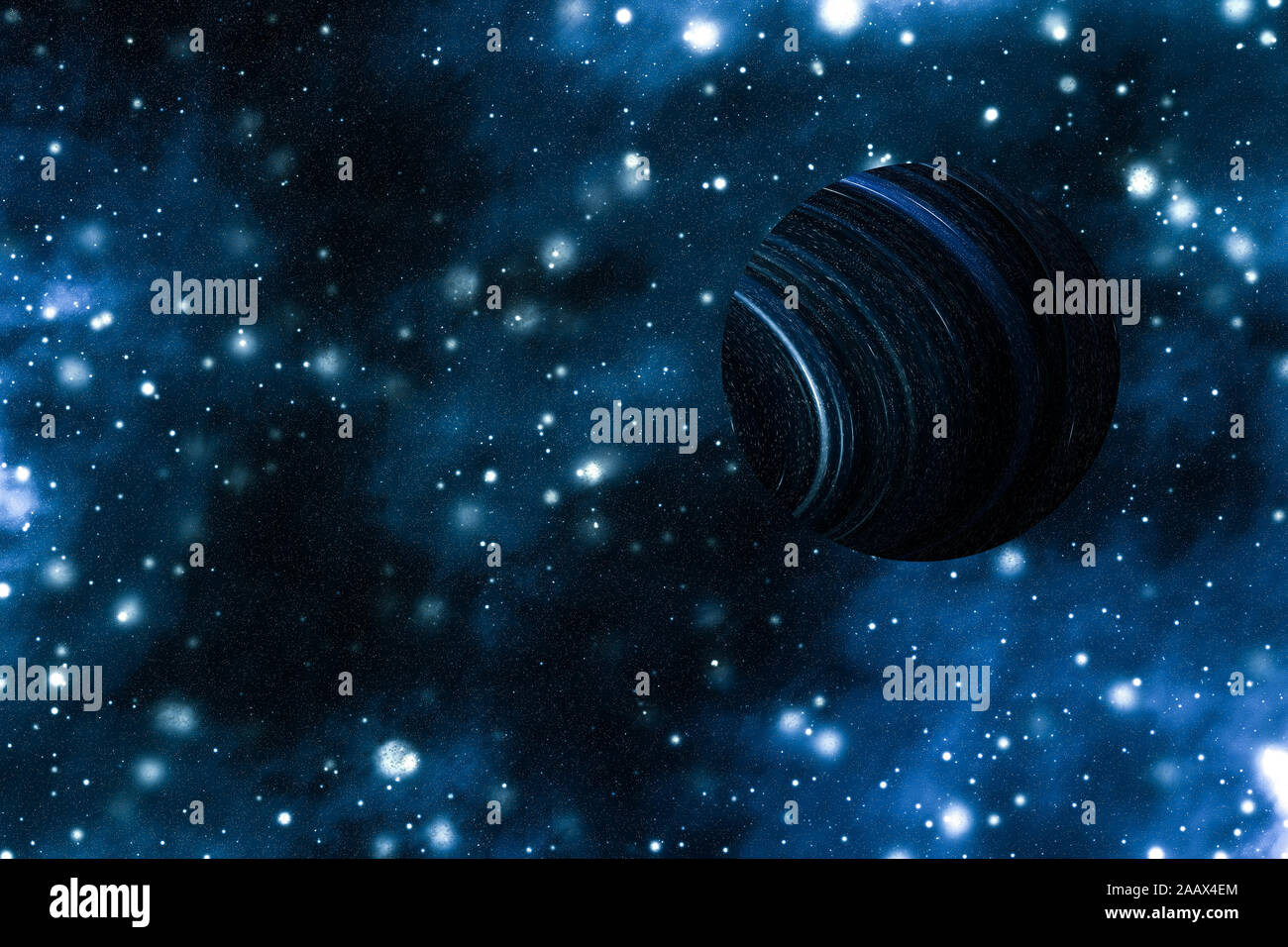 Discovery in astronomy, cosmic abstract and future technology concept ...