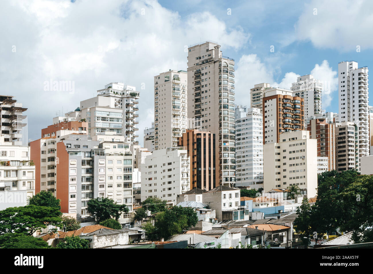 high rises of a residential neighbourhood in São Paulo, Brazil Stock ...