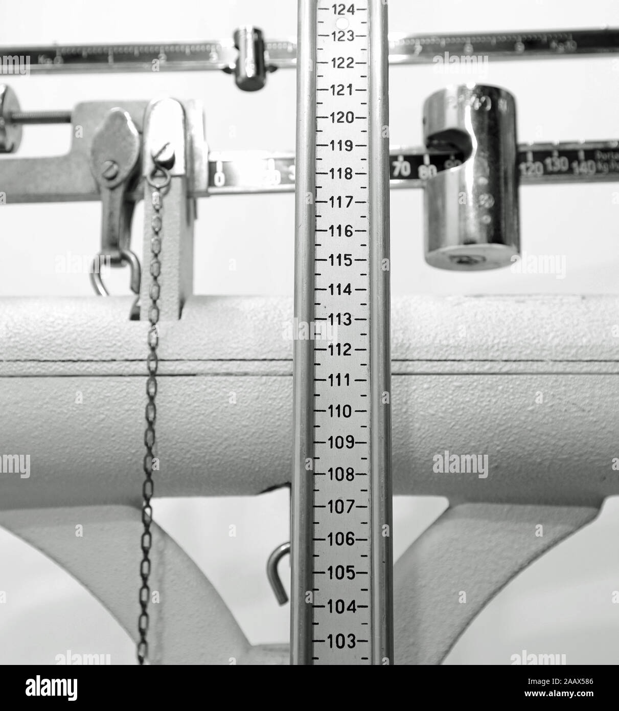 ancient scale to weigh and measure children during the visit to the ...