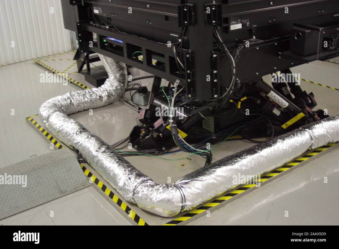 Simulator for training of drivers. Machine control Stock Photo - Alamy