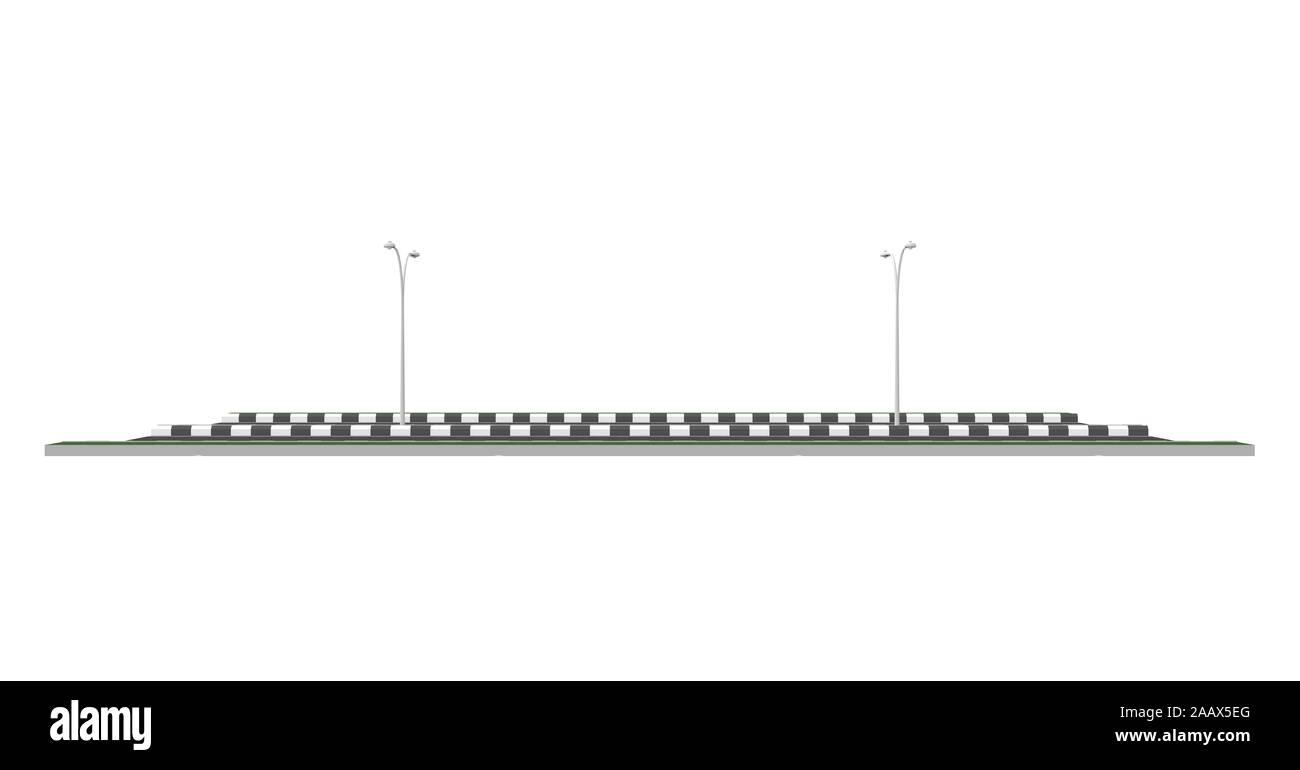 Top view winding asphalt Cut Out Stock Images & Pictures - Alamy