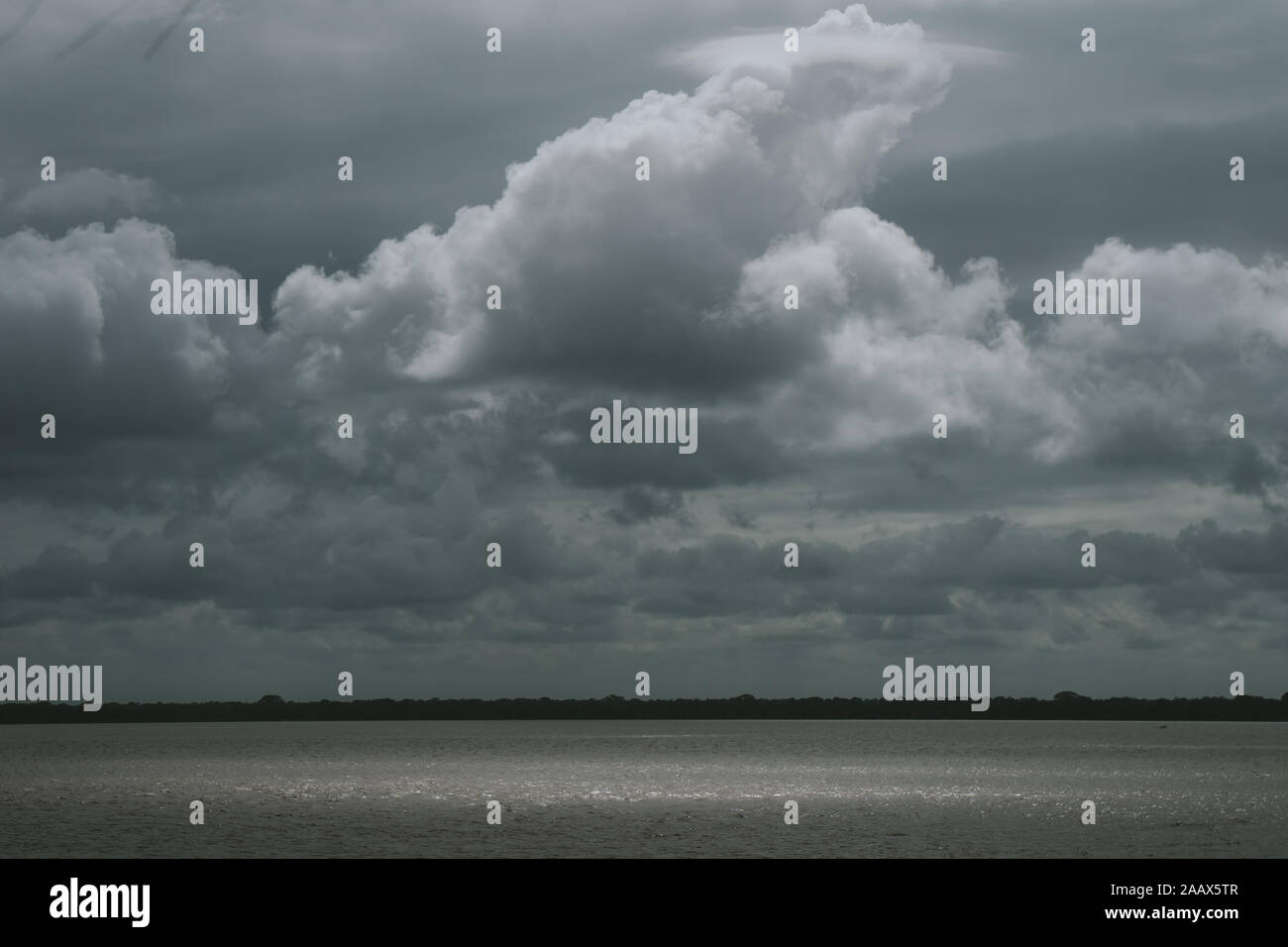 dark clouds above the amazon river in Belém, Brazil Stock Photo - Alamy