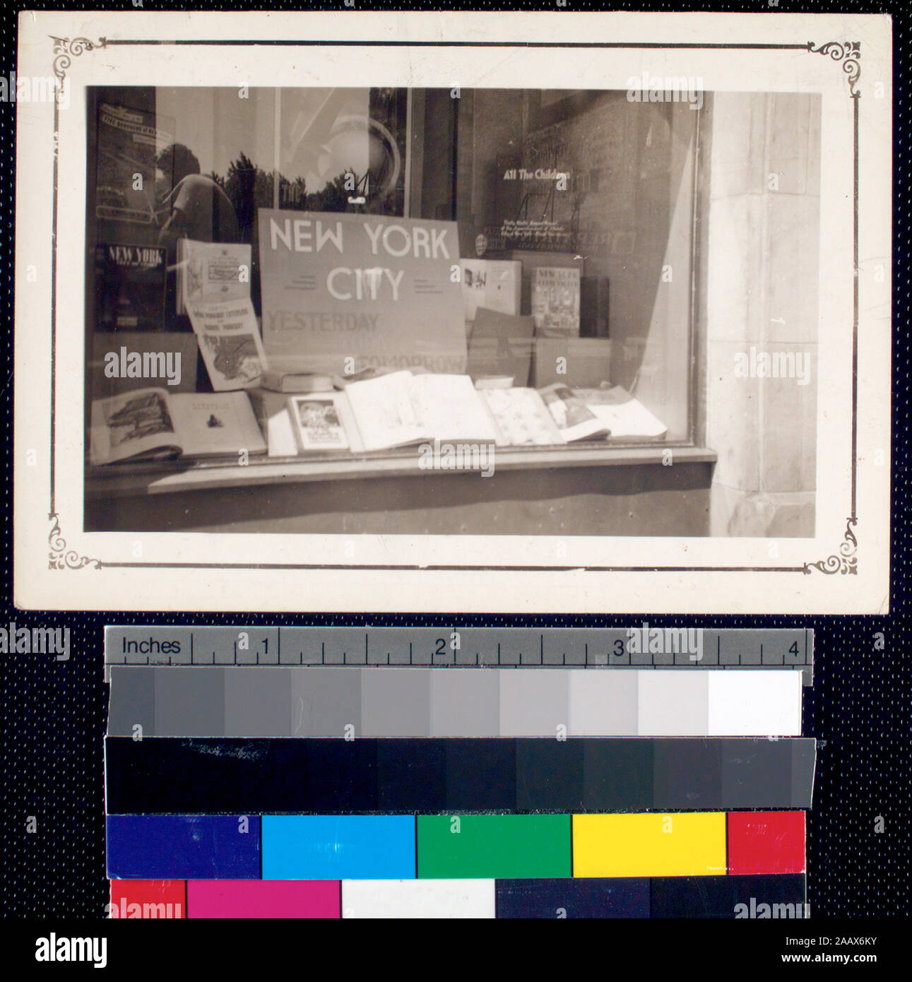 Exterior, window display on New York City, Yesterday and Tomorrow ...