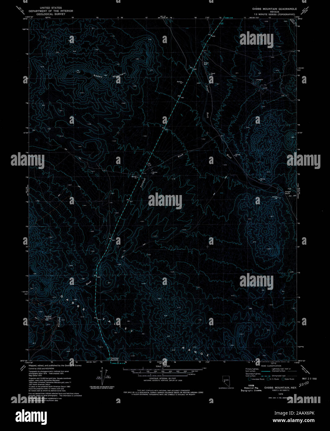 Gabbs map hi-res stock photography and images - Alamy