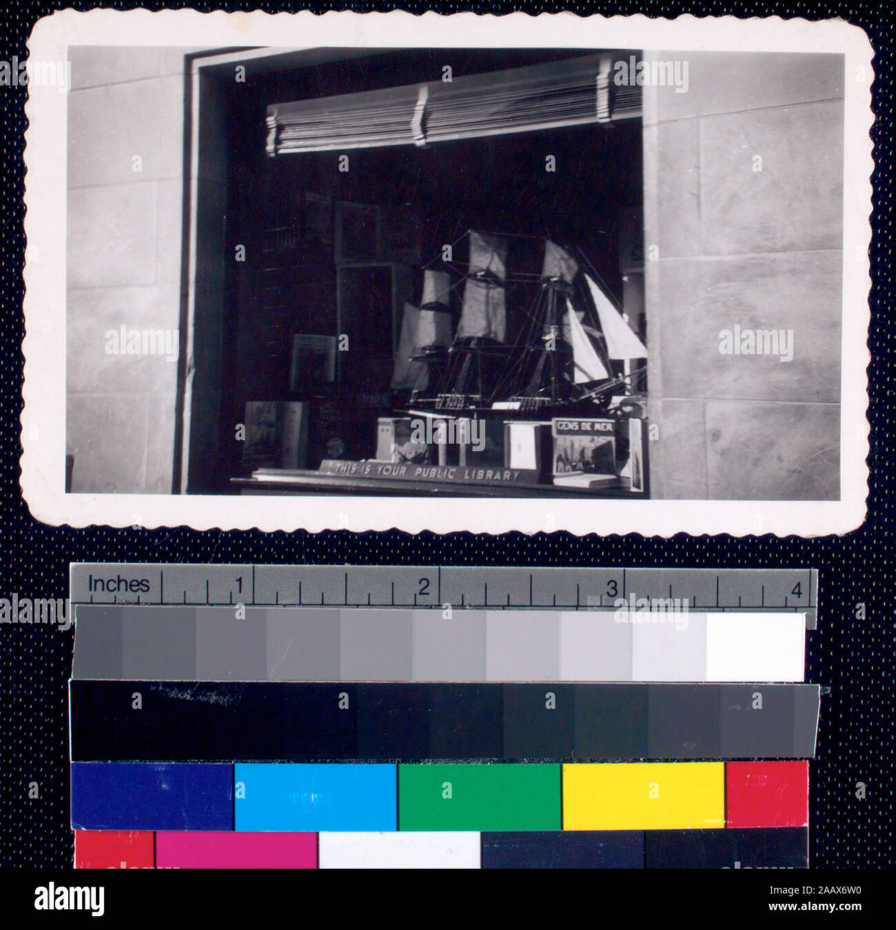 Exterior, window display on sailing and the sea Exterior, window ...