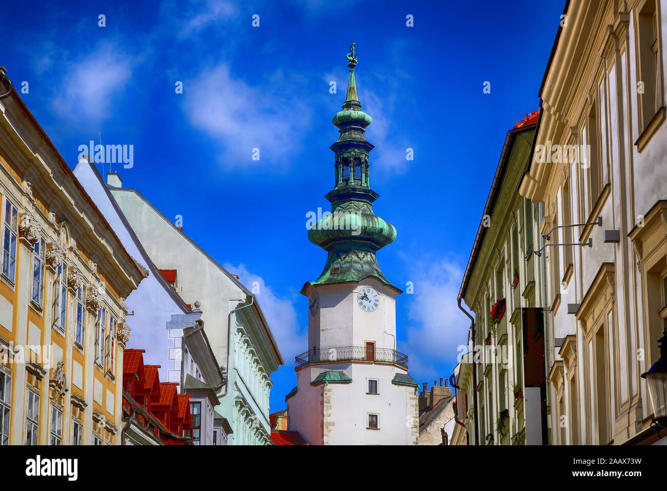 St michael city gate in old town hi-res stock photography and images ...