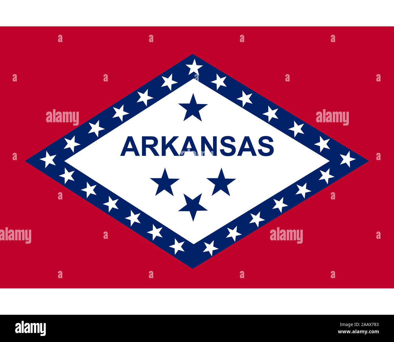 Flag of Arkansas as vector illustration Stock Photo - Alamy