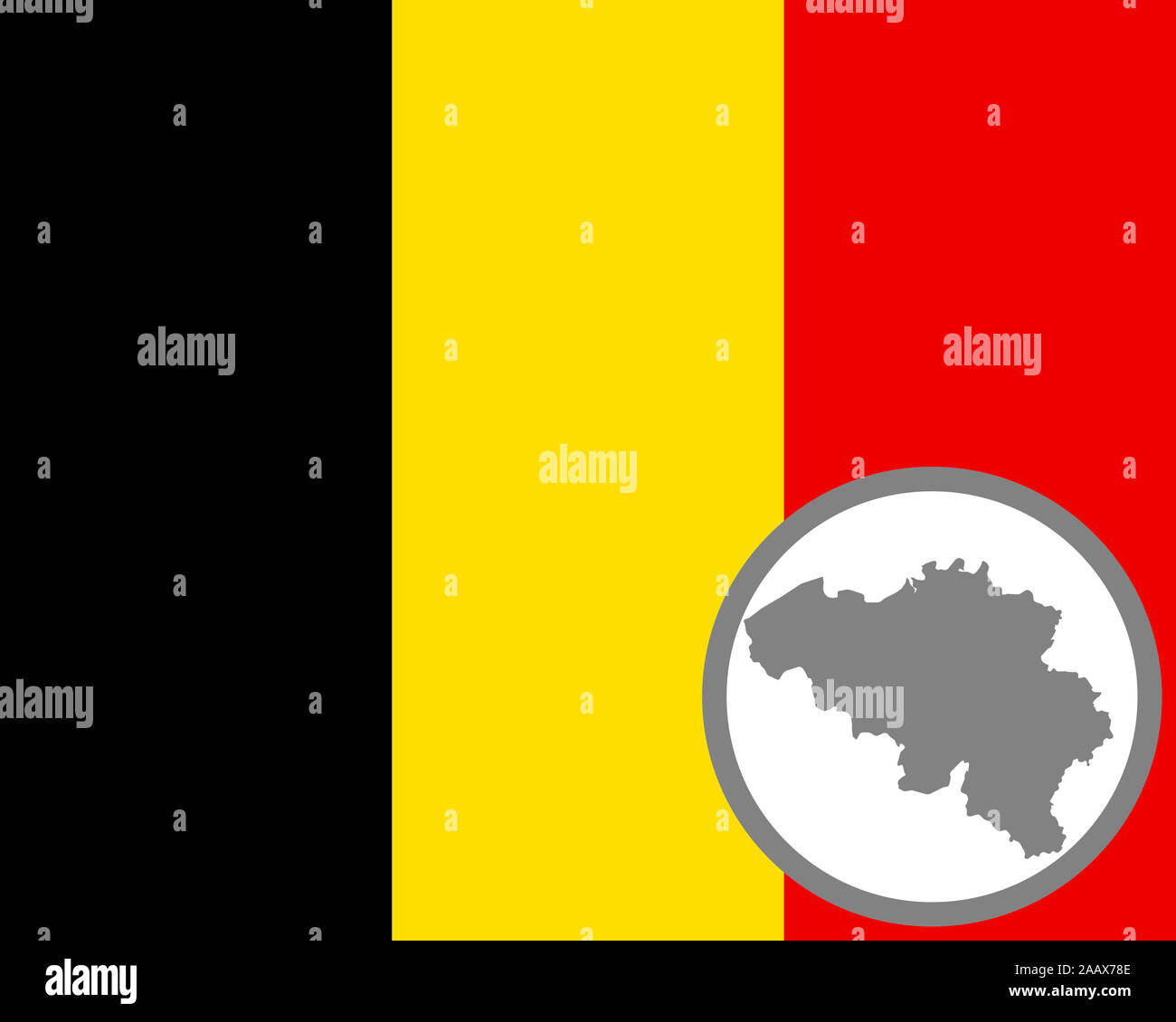 Flag and map of Belgium Stock Photo - Alamy
