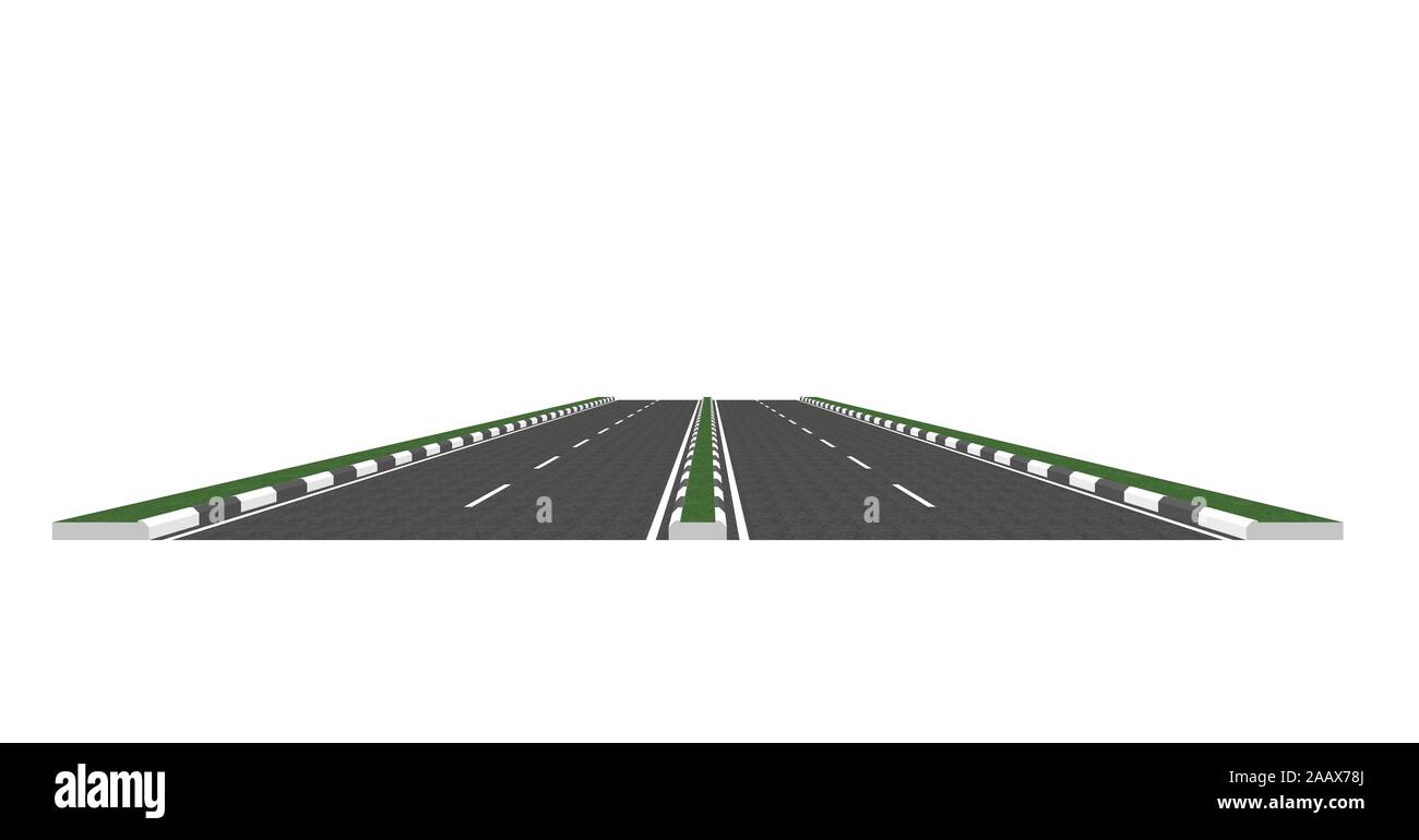 Top view winding asphalt Cut Out Stock Images & Pictures - Alamy