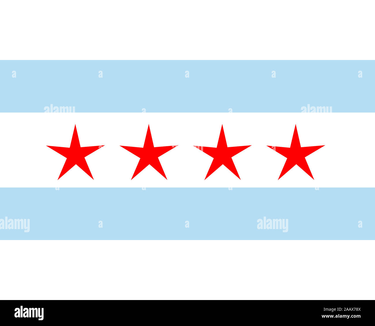 Chicago Flag Vector