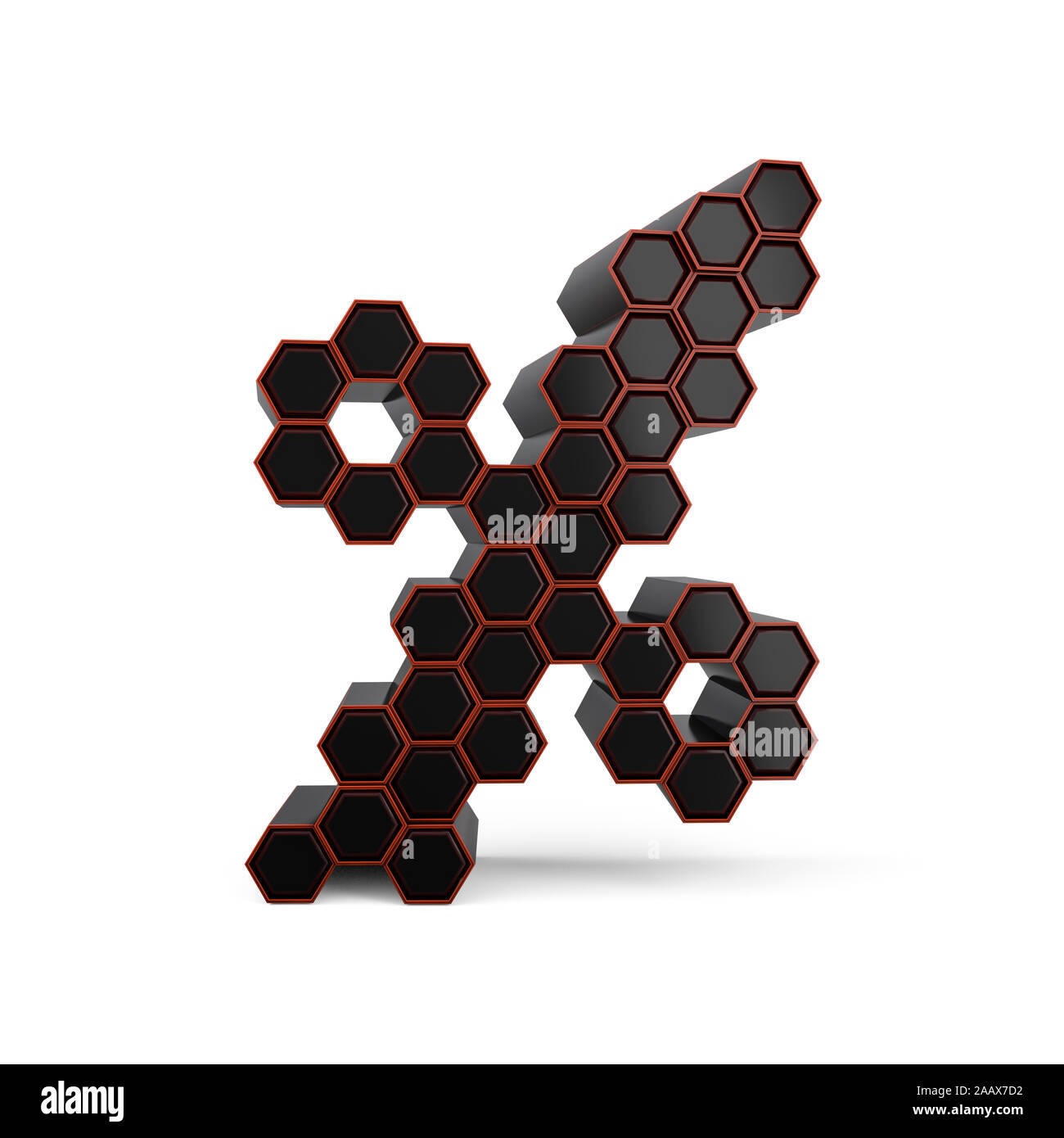 Percent symbol. Digital sign. Black glossy abstract honeycomb font. 3D ...