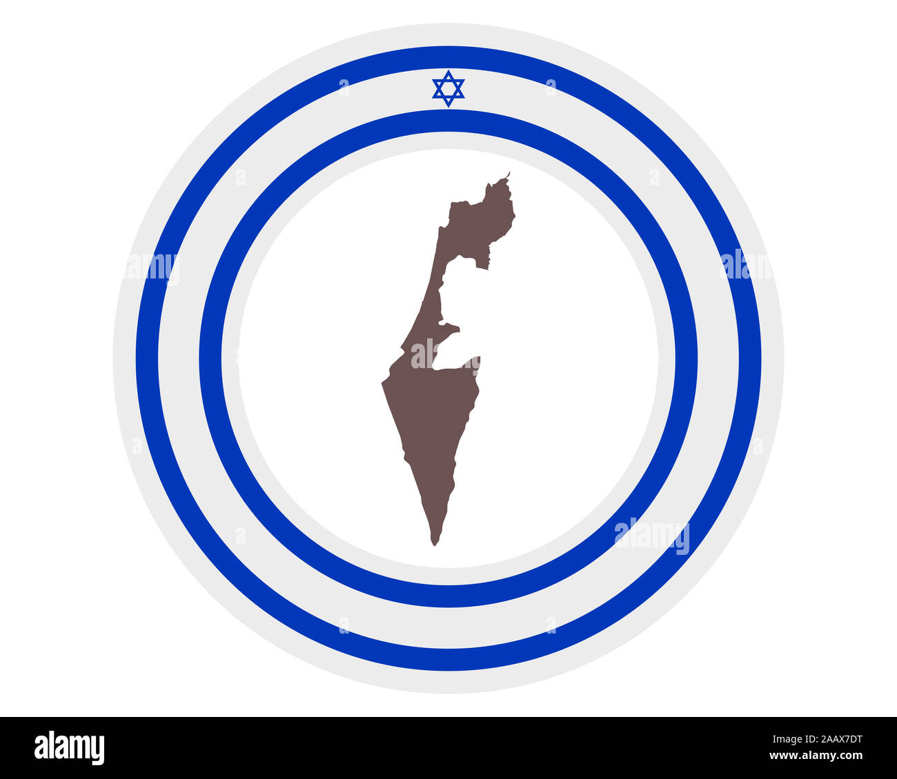 Map of Israel on background with flag Stock Photo - Alamy