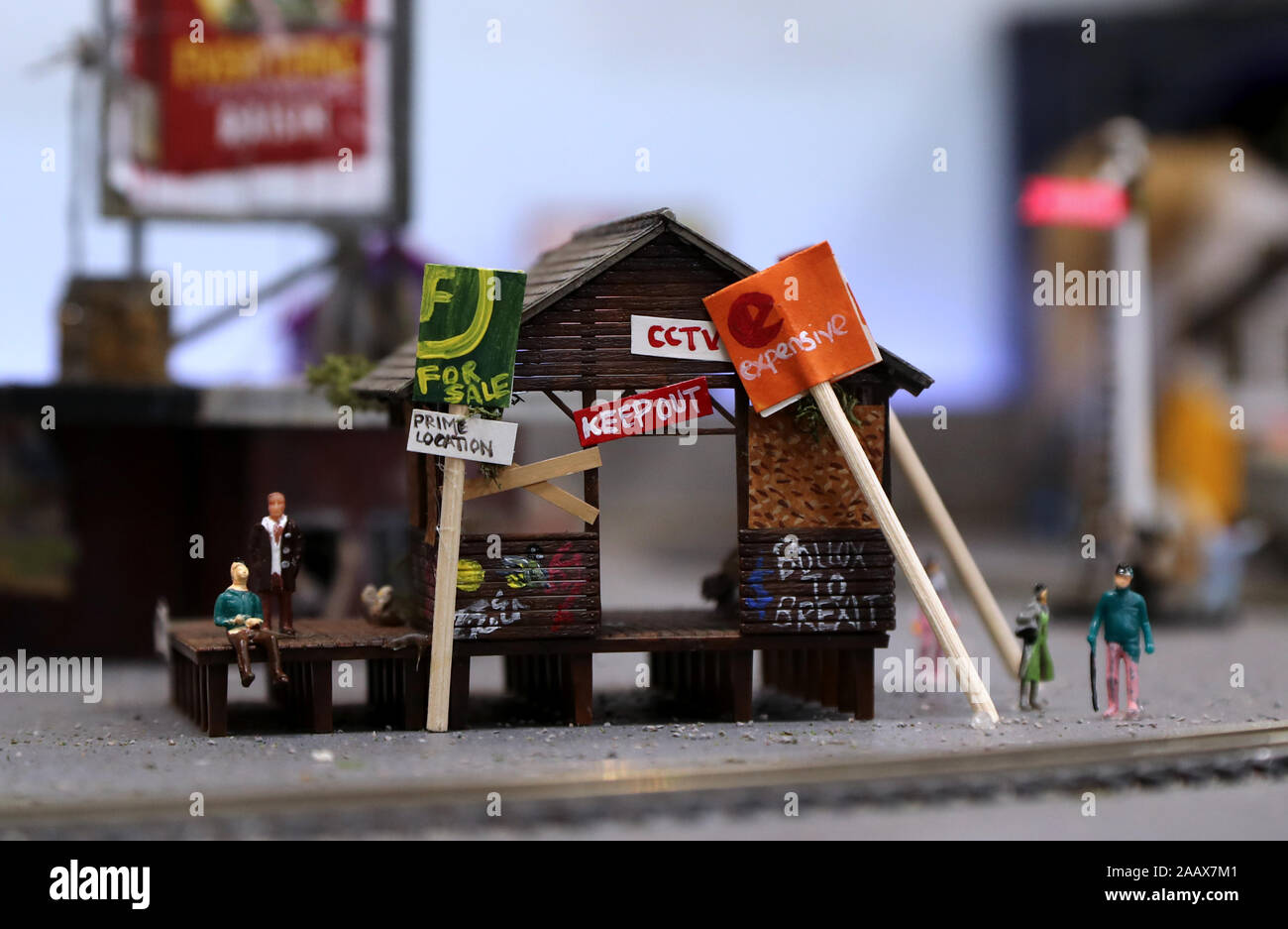 A view of Urban Miniatures, an exhibition of a model village and ...