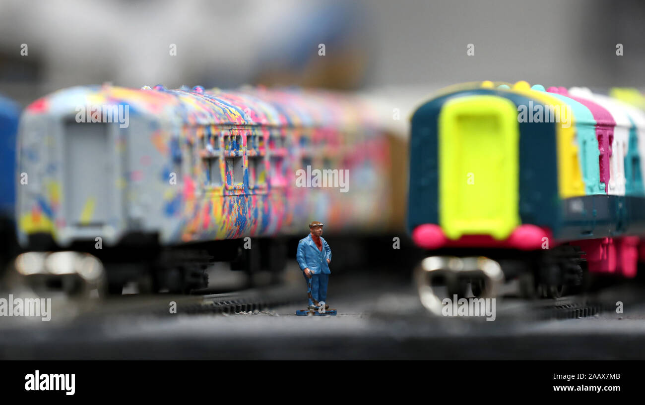 A view of Urban Miniatures, an exhibition of a model village and ...