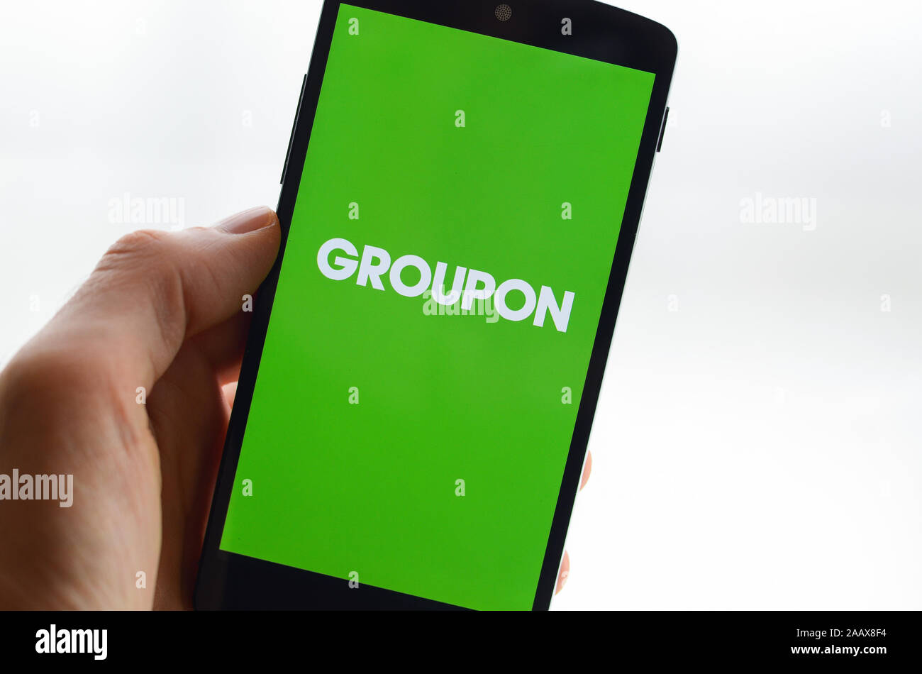 Groupon mobile phone hi-res stock photography and images - Alamy