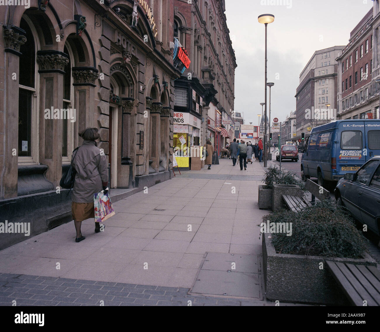 Street scenes in leeds city centre in 1988 hi-res stock photography and ...
