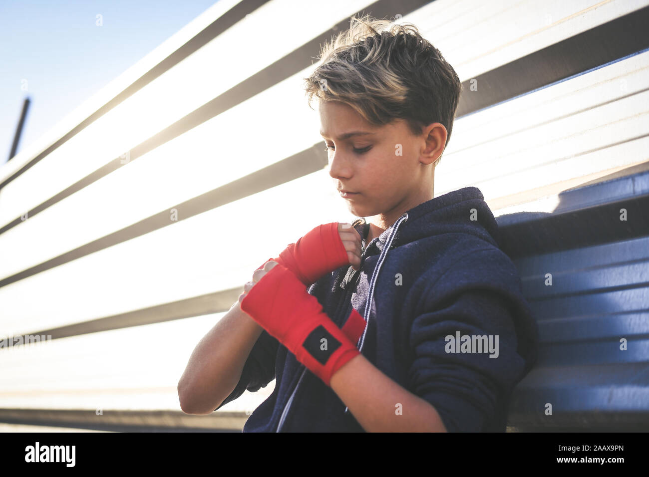 Teen boxer hi-res stock photography and images - Alamy