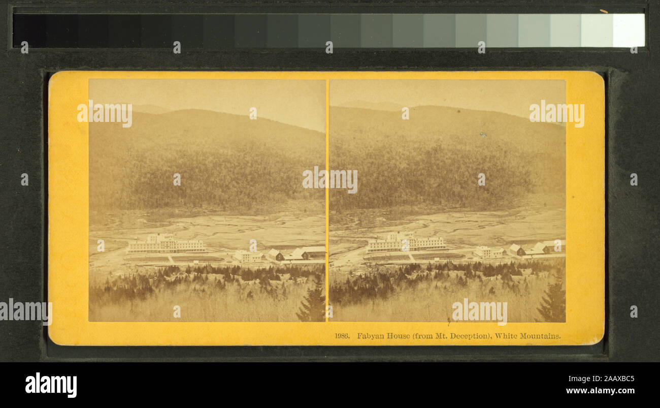 Fabyan House, from (Mount Deception), White Mountains Fabyan House ...