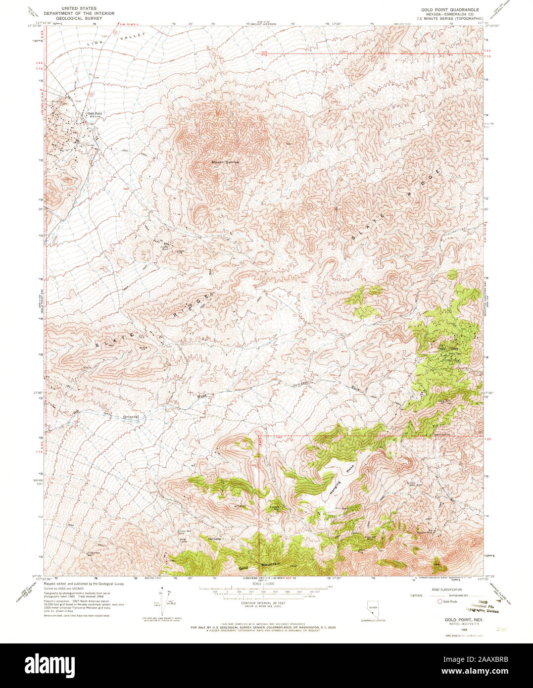 Nevada gold map hi-res stock photography and images - Alamy