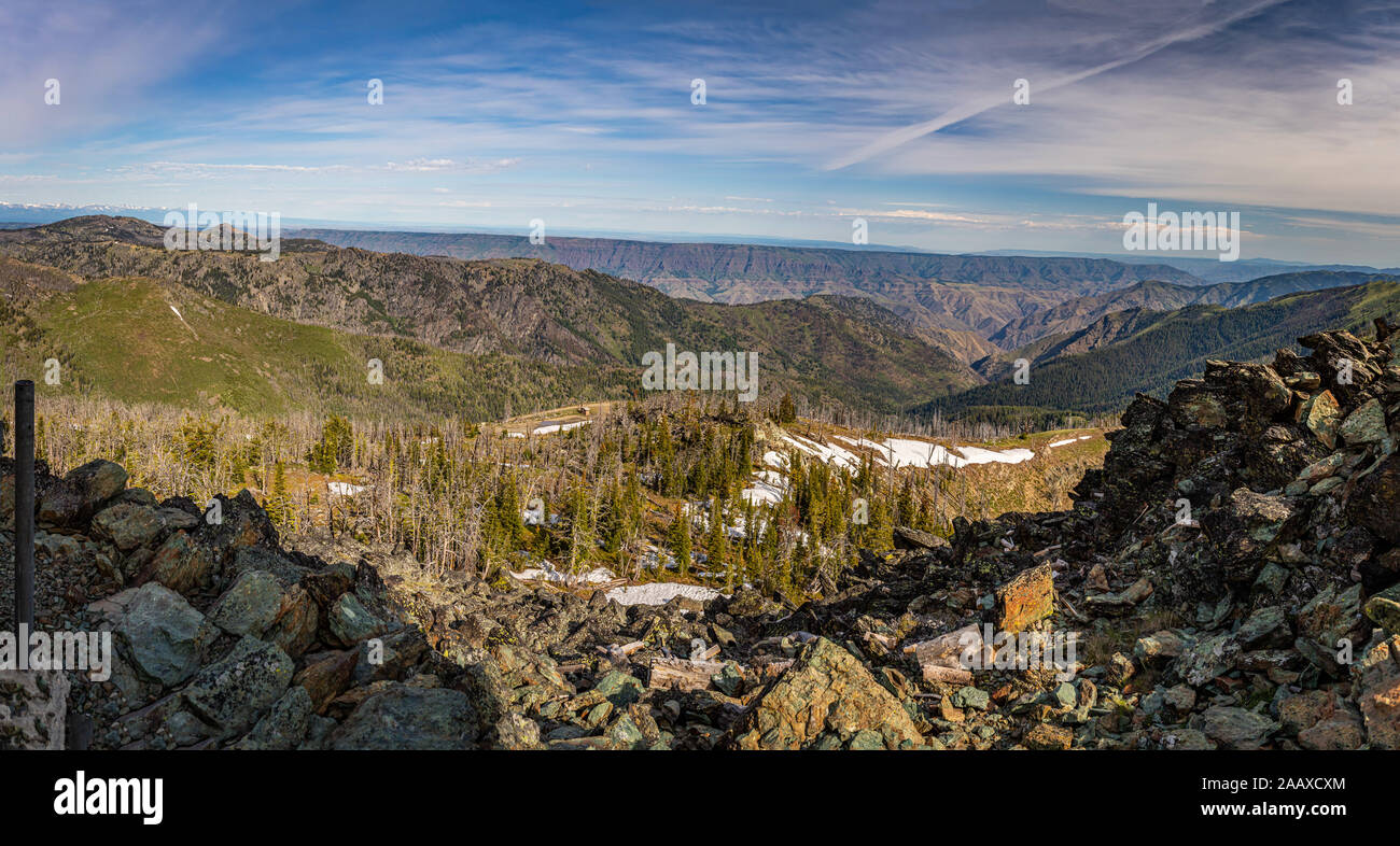 The Heaven's Gate Vista overlooks the Seven Devils Mountain and the ...