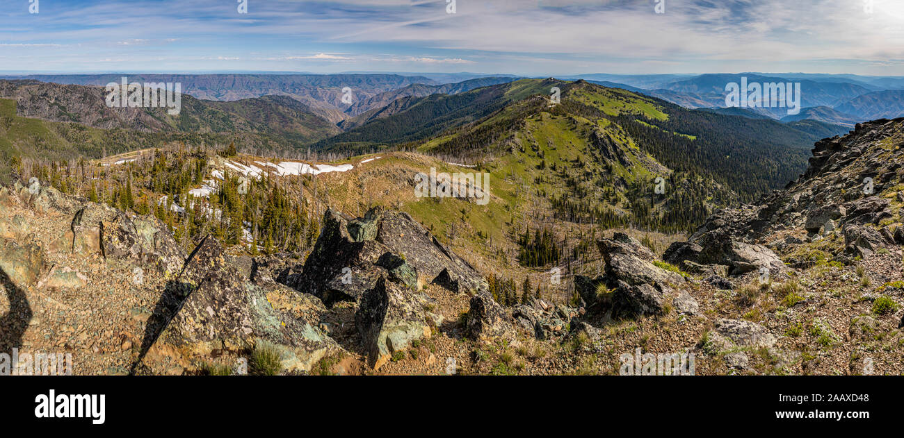 The Heaven's Gate Vista overlooks the Seven Devils Mountain and the ...