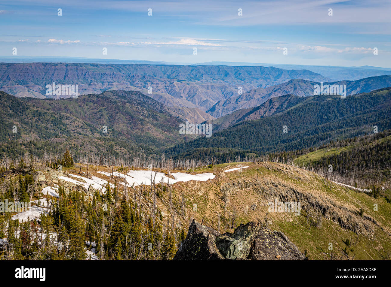 The Heaven's Gate Vista overlooks the Seven Devils Mountain and the ...