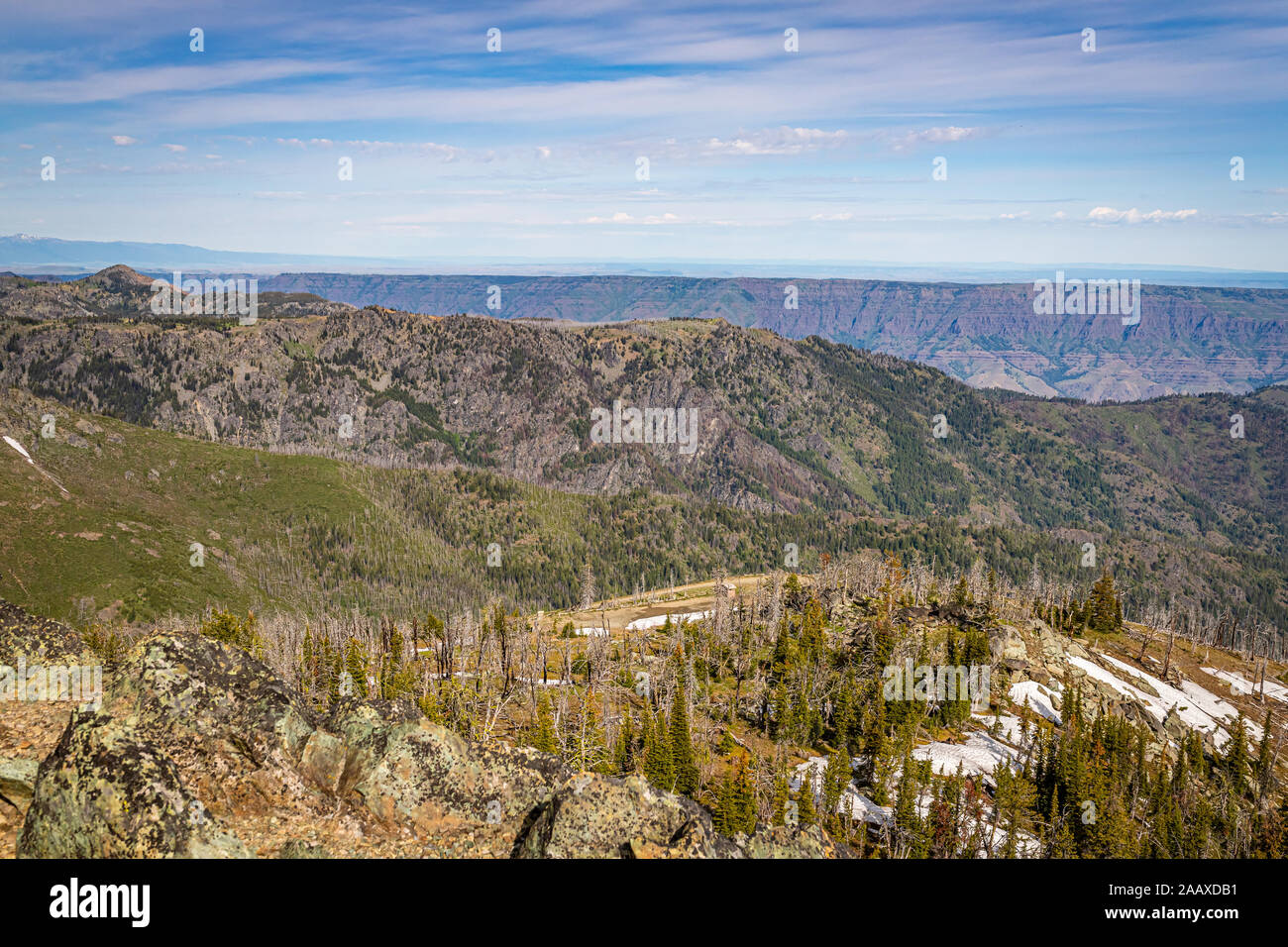 The Heaven's Gate Vista overlooks the Seven Devils Mountain and the ...