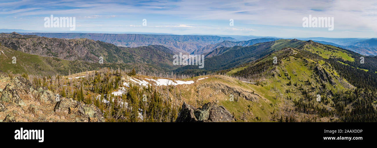 The Heaven's Gate Vista overlooks the Seven Devils Mountain and the ...