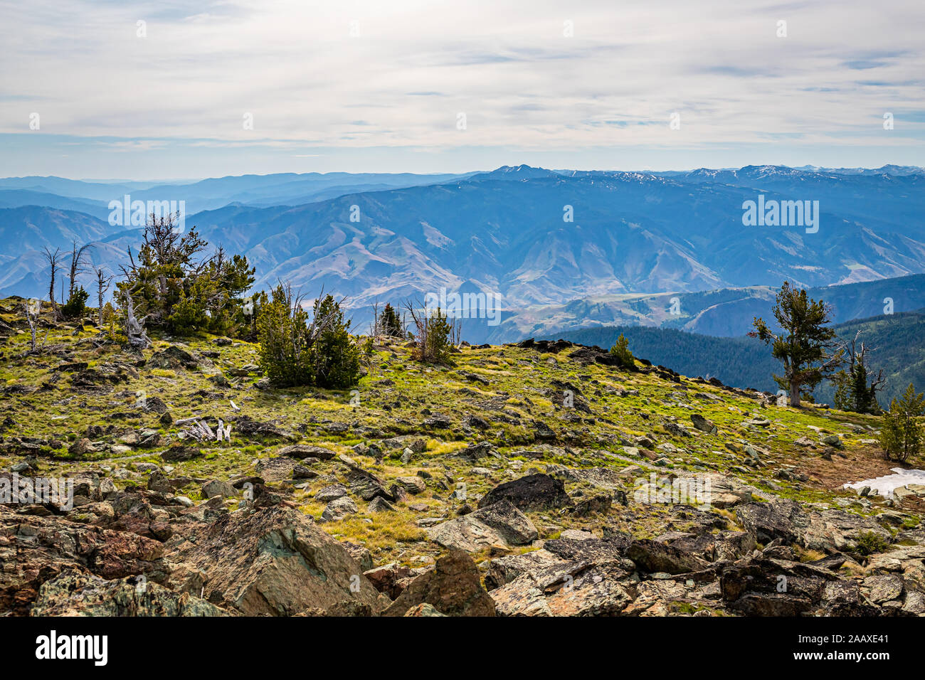 The Heaven's Gate Vista overlooks the Seven Devils Mountain and the ...