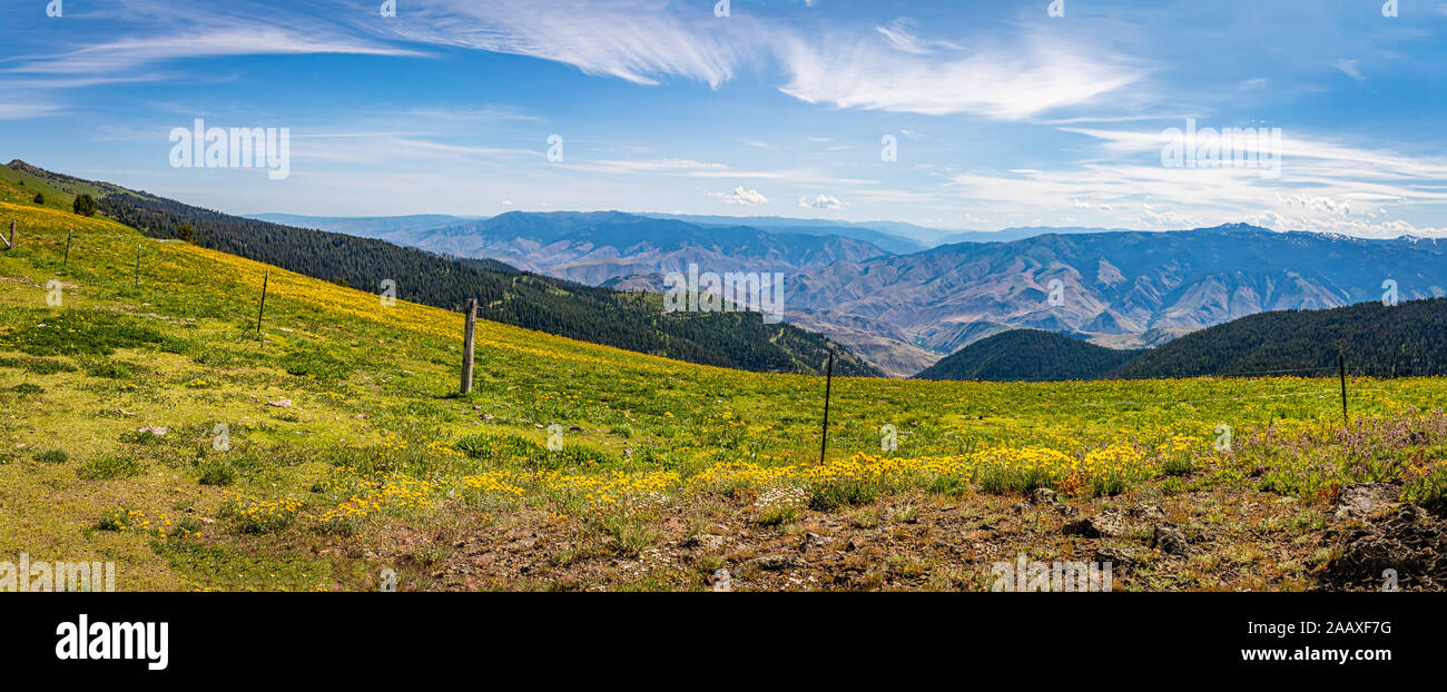 The Heaven's Gate Vista overlooks the Seven Devils Mountain and the ...
