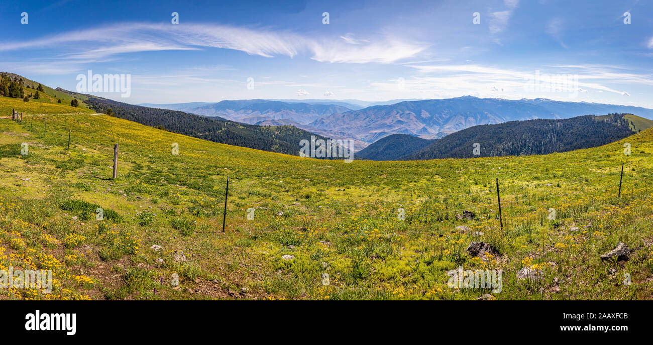 The Heaven's Gate Vista overlooks the Seven Devils Mountain and the ...