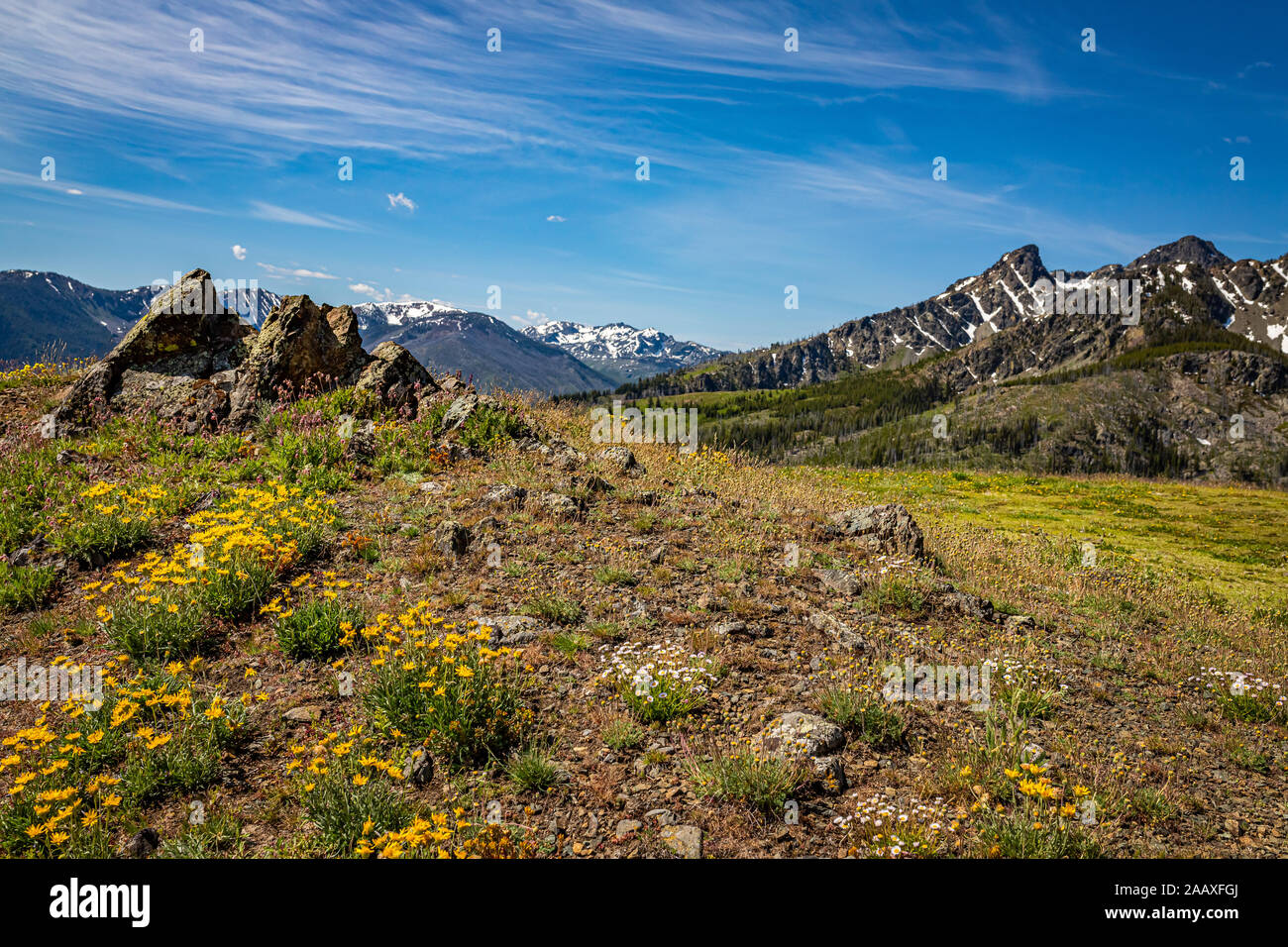 The Heaven's Gate Vista overlooks the Seven Devils Mountain and the ...