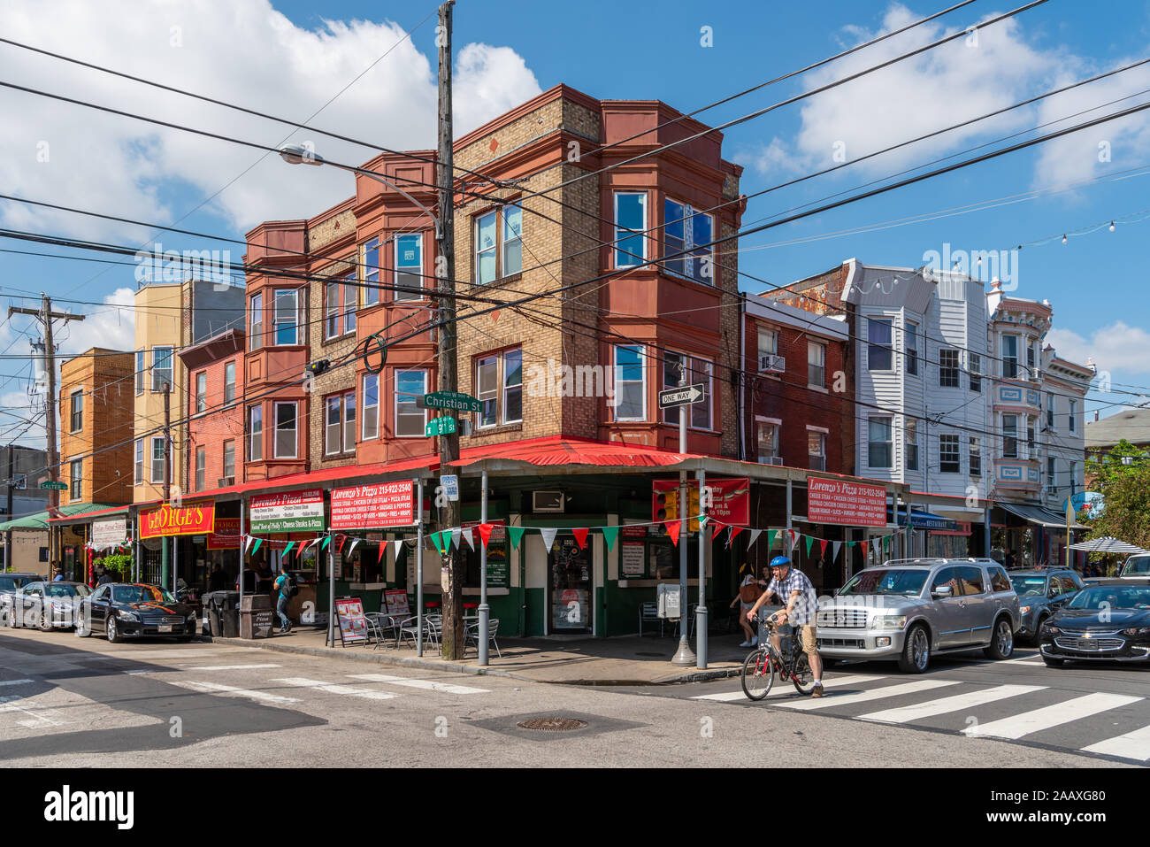 The colourful corner of Christian and South 9th Streets, the start of ...