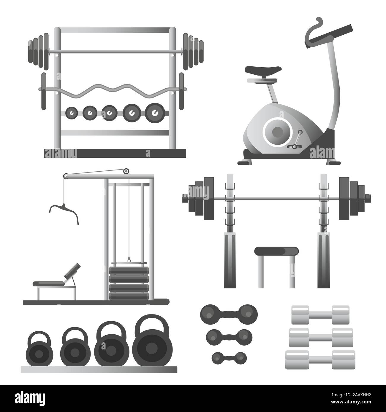 Lifting equipment icons Cut Out Stock Images & Pictures - Alamy