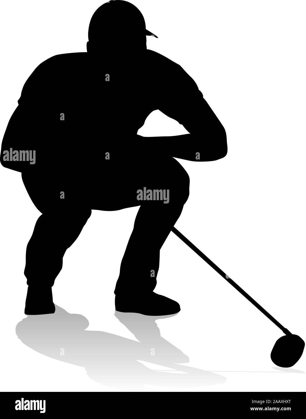 Male golfer playing golf Cut Out Stock Images & Pictures - Alamy