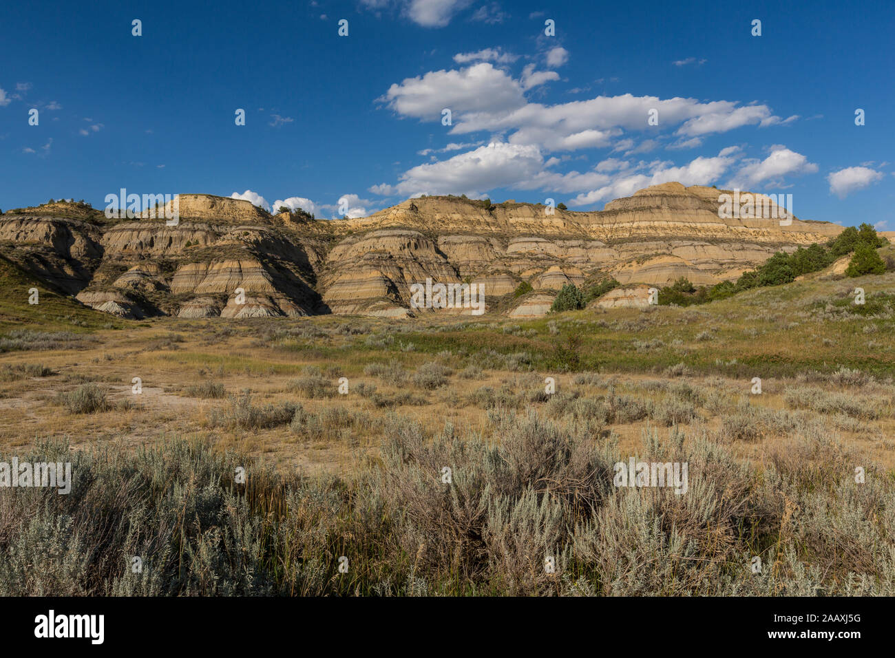 Badlands of North Dakota Scenic Landscape Stock Photo - Alamy