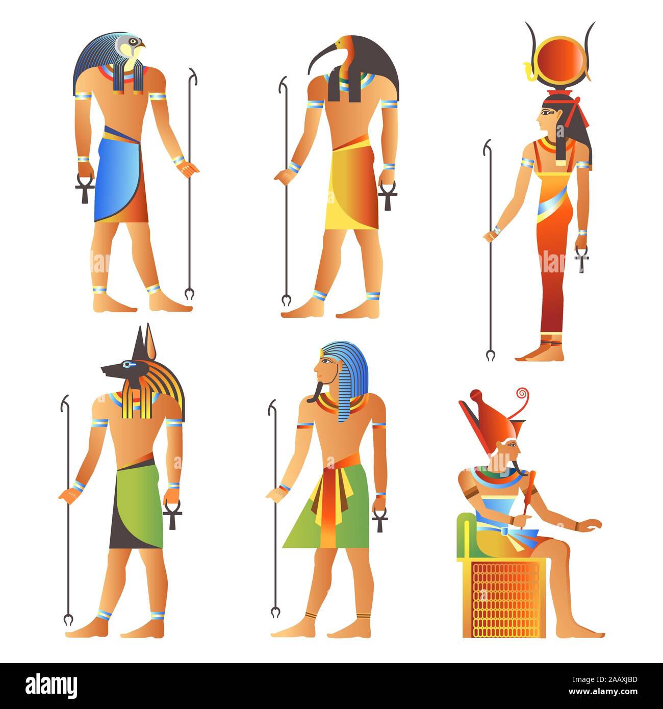 Egyptian art osiris Stock Vector Images - Alamy