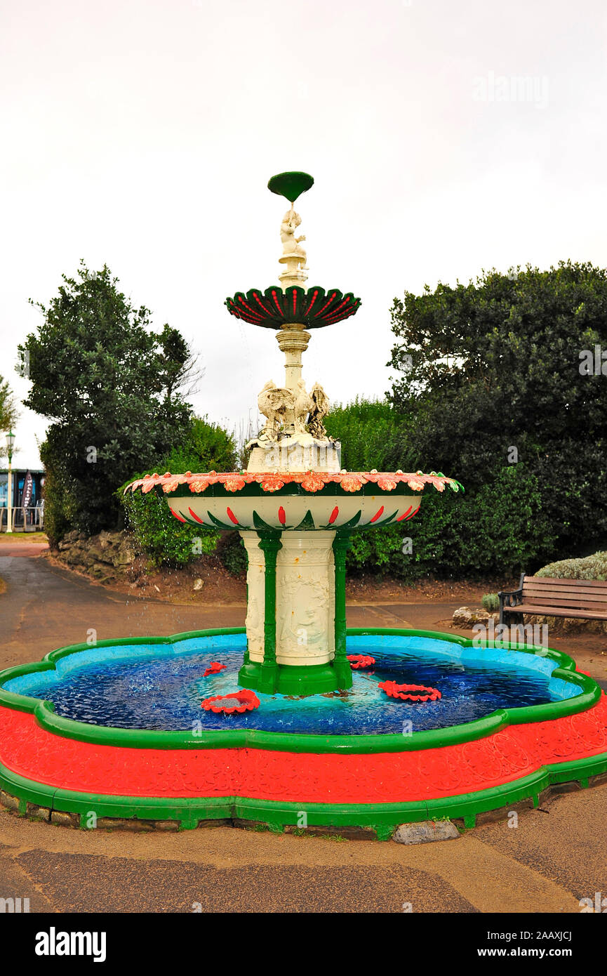 The two metres high cast iron ornamental fountain in St Annes formal ...