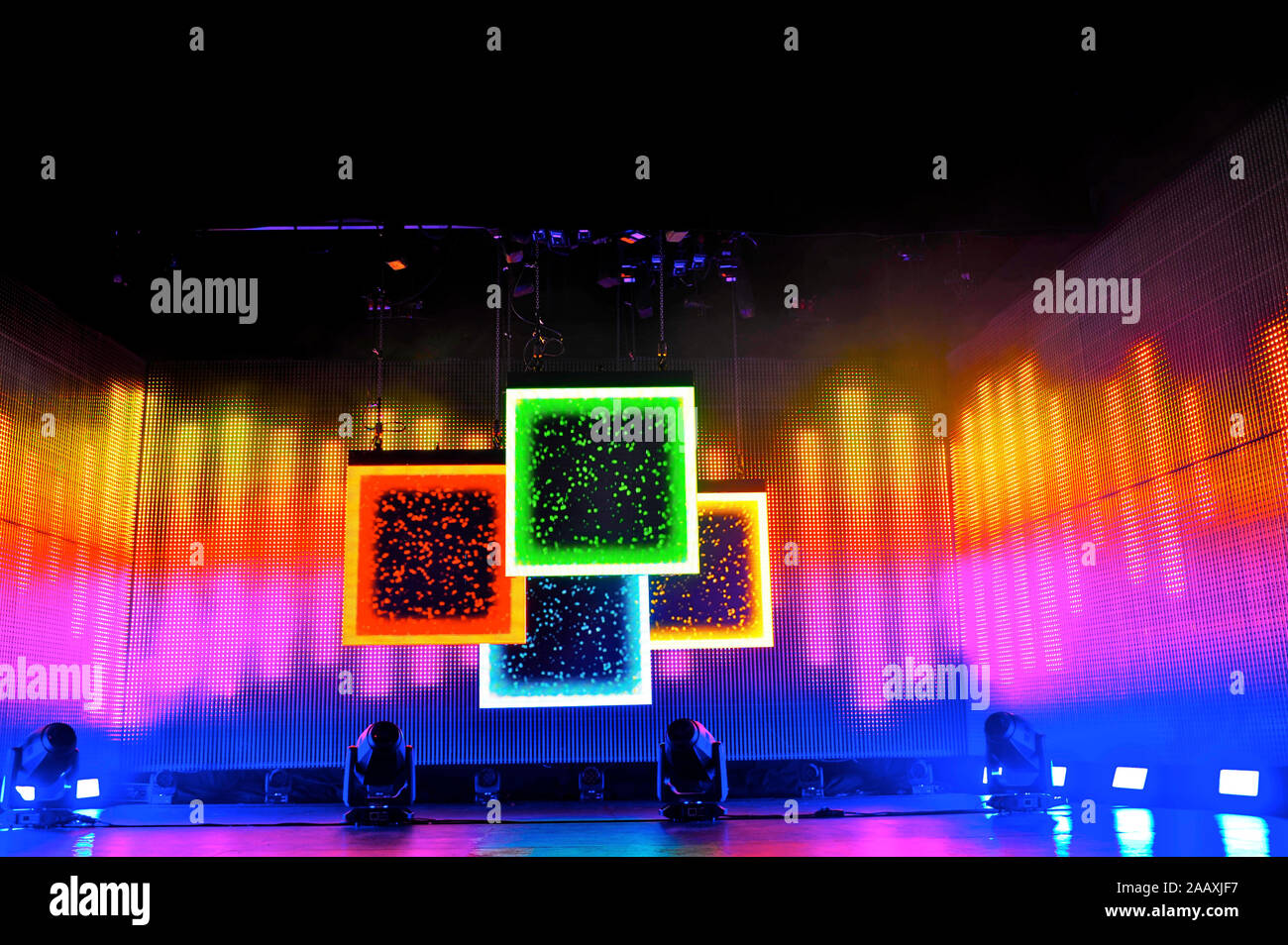 Hi Tech lighting display by Four Wall Entertainment at Blackpool ...