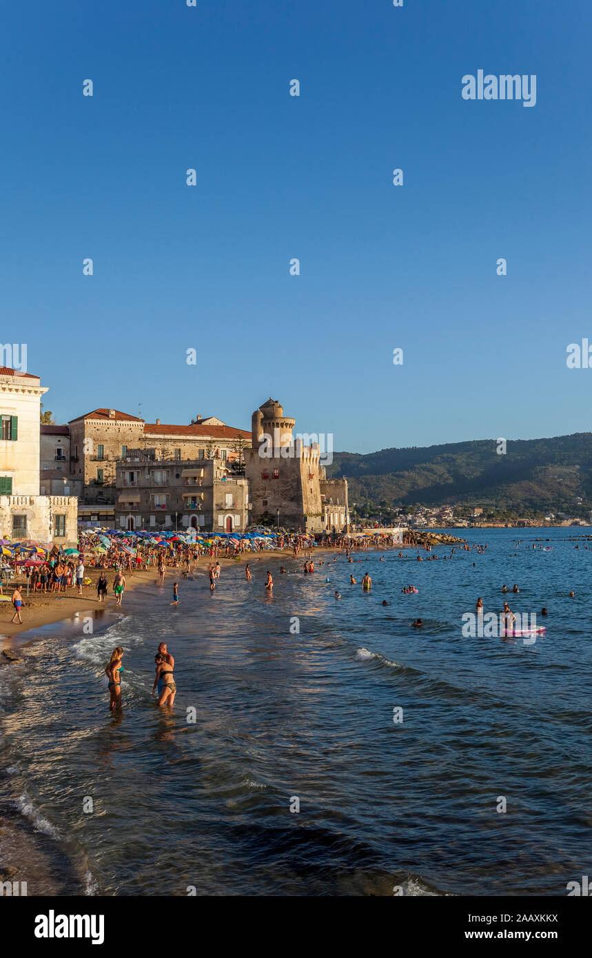 Beach of Marina Poccola Harbour, Santa Maria di Castellabate, Cilento ...
