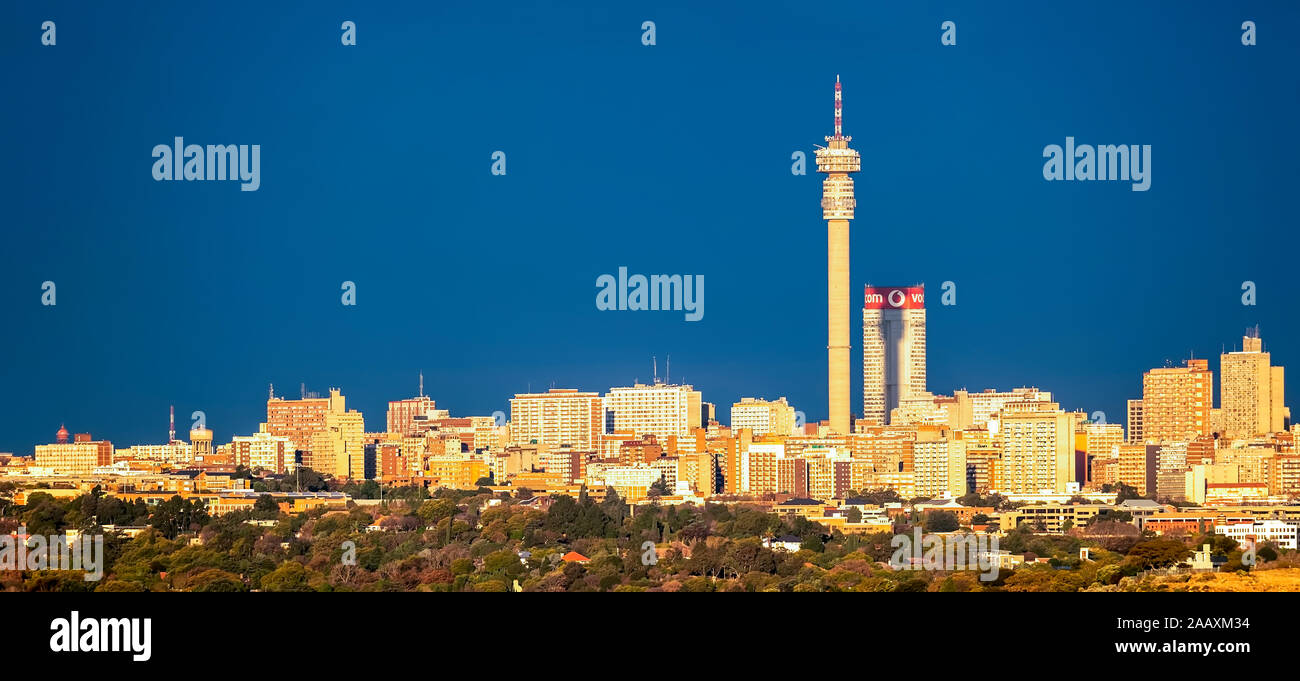 Johannesburg City Skyline Stock Photo - Alamy
