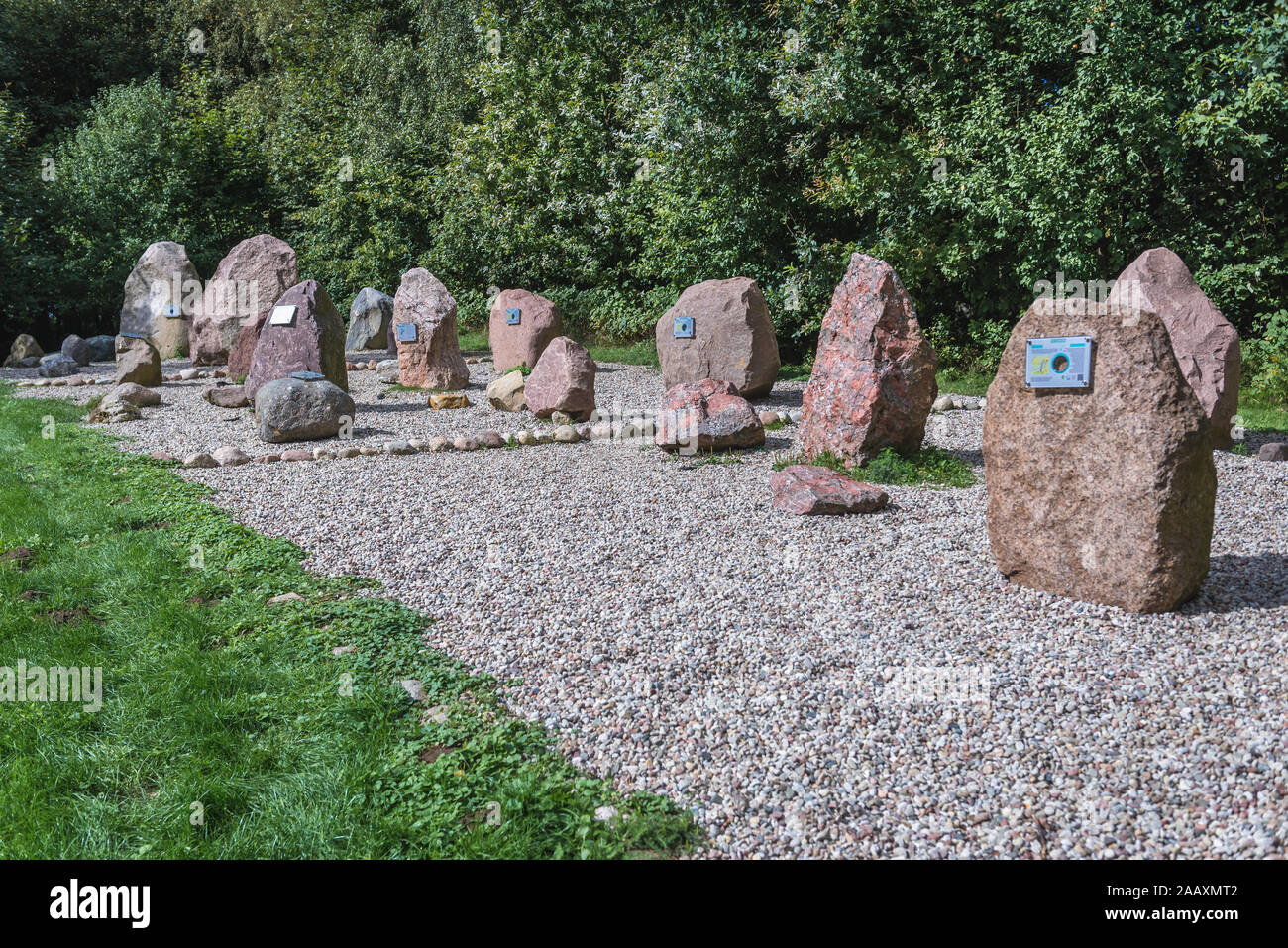 Examples of different stones and rocks near Dylewska Mount in Dylewo ...