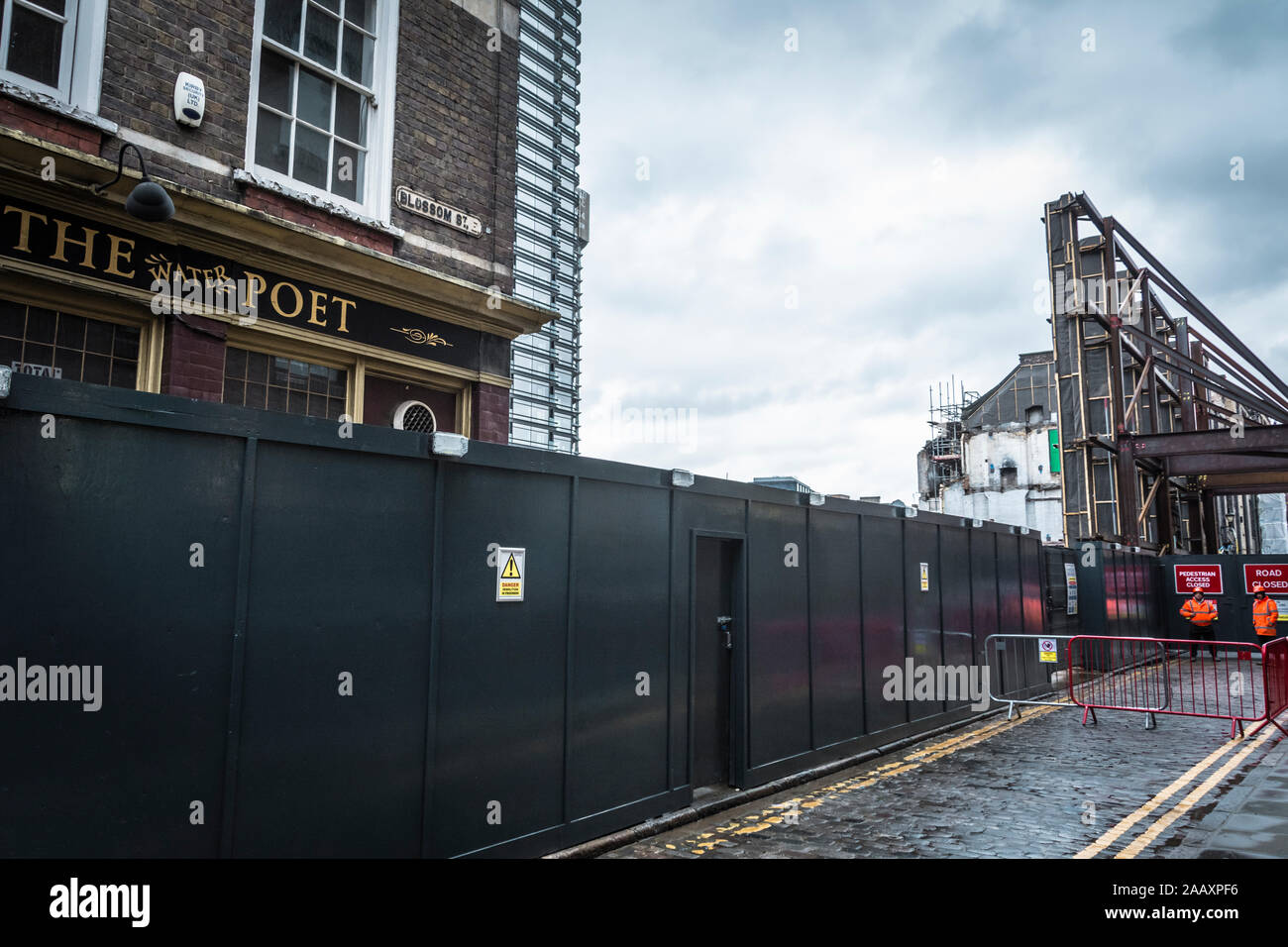 Redevelopment of Victorian shops and warehouses next to the Water Poet ...