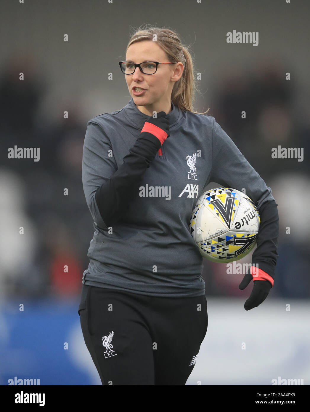 Liverpool manager Vicky Jepson before the Women's Super League match at ...