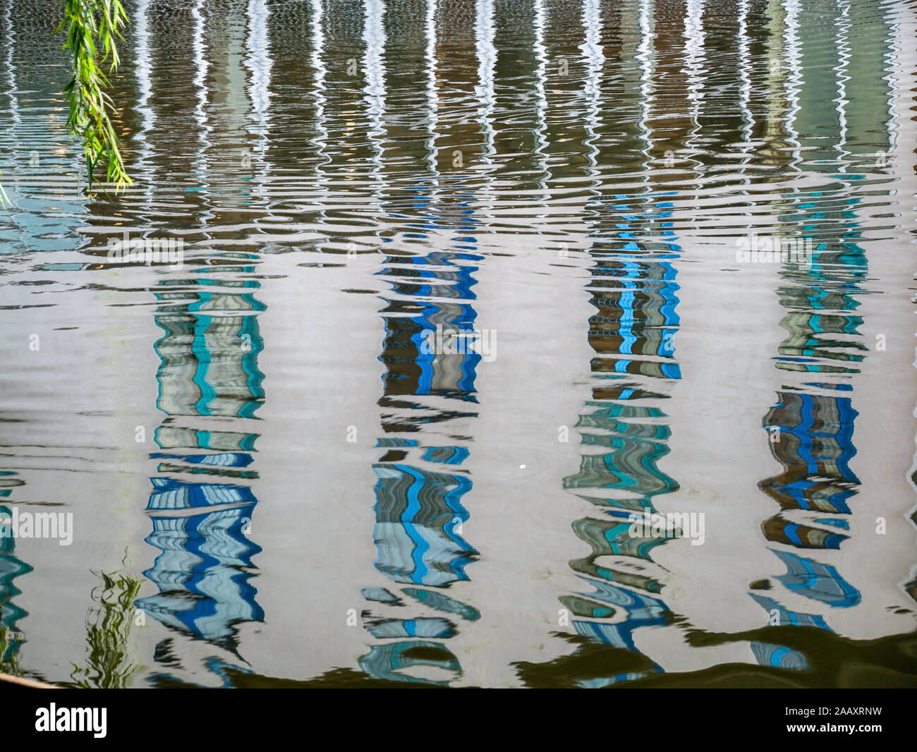 Abstract building reflected on water hi-res stock photography and ...