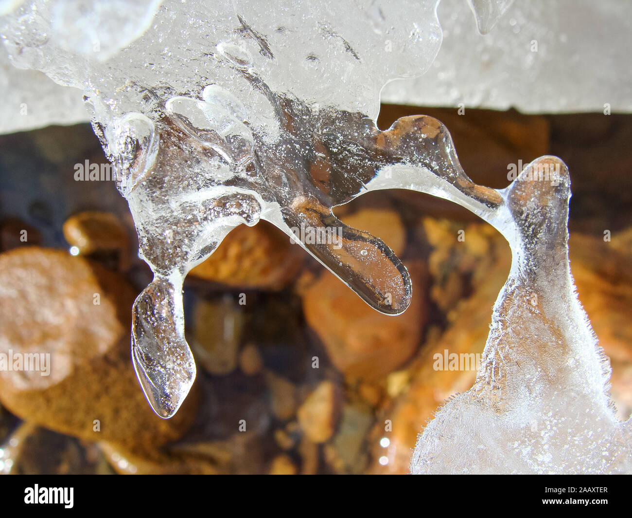 abstract picture with stone and ice formations Stock Photo - Alamy