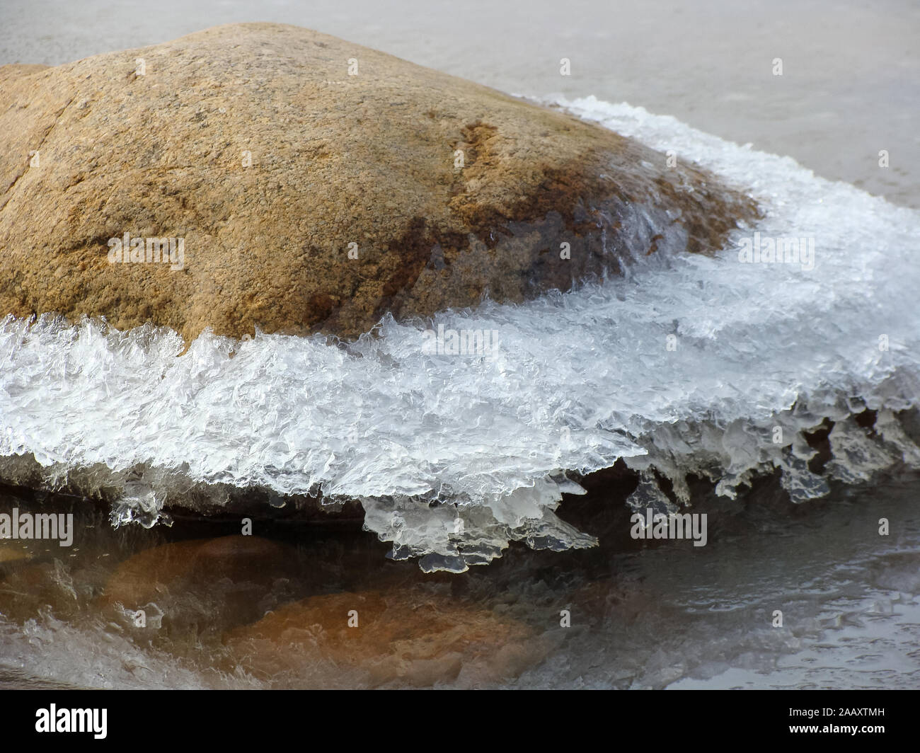 abstract picture with stone and ice formations Stock Photo - Alamy