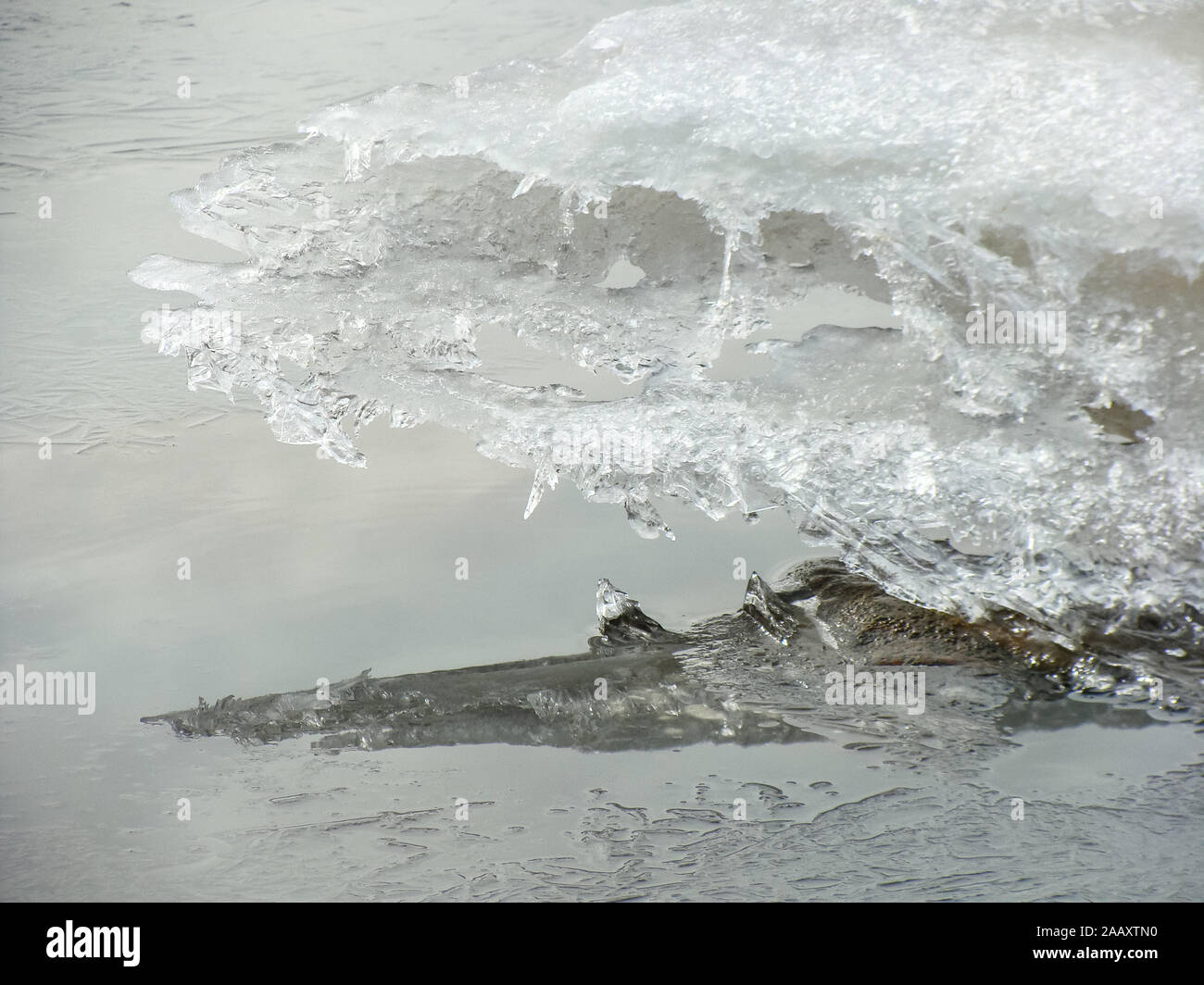 abstract picture with stone and ice formations Stock Photo - Alamy